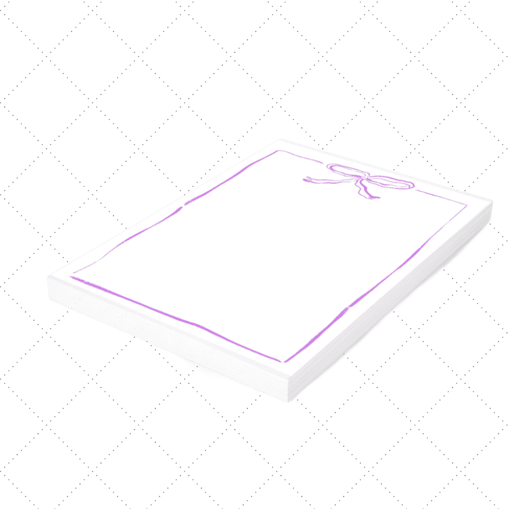NotePad - Bows - Strathdon Crafts